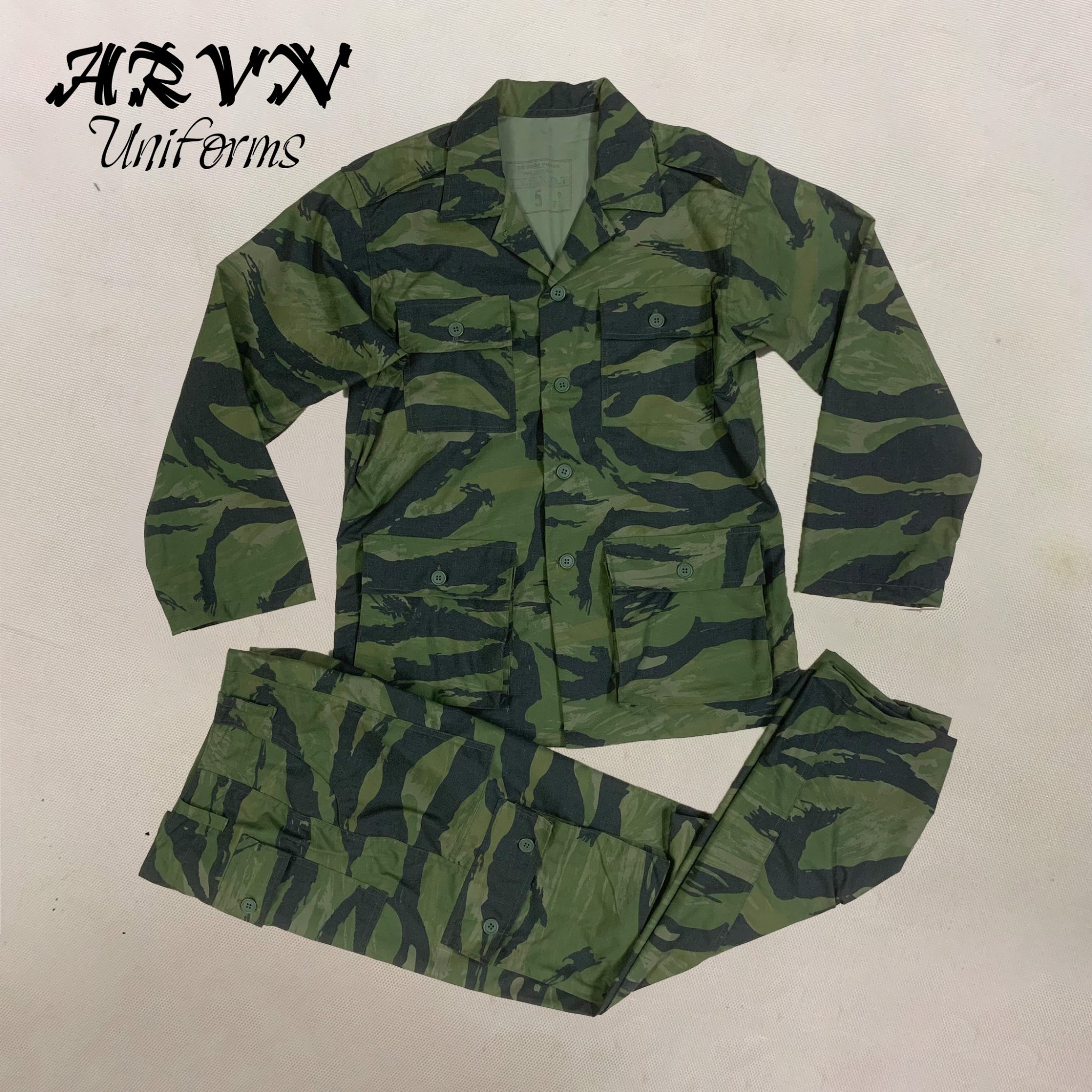 Early War ARVN Marines Tiger Stripe 1962 – Customize order – ARVN Uniforms